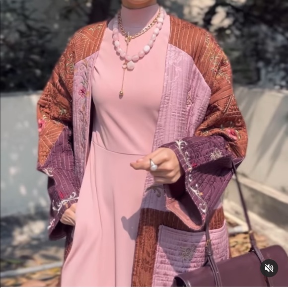 Zara | Jackets & Coats | Zara Embroidered Patchwork Kimono Limited ...